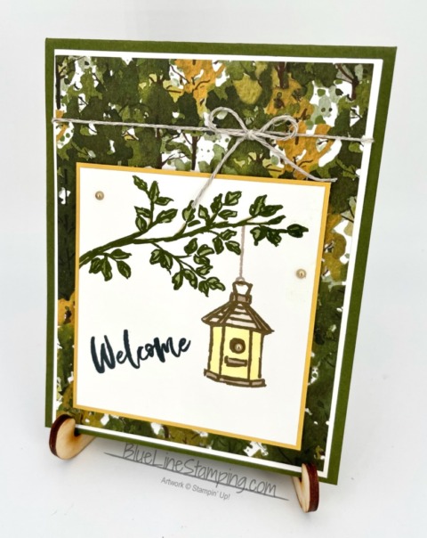 Garden Birdhouse - Blue Line Stamping