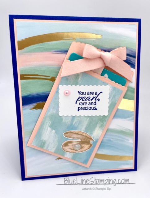 Pearl Tag - Blue Line Stamping