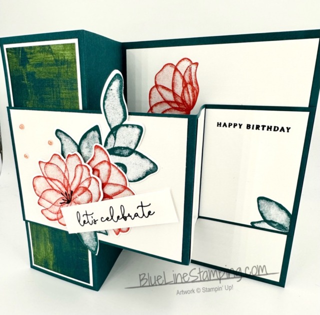 Translucent Florals - Blue Line Stamping