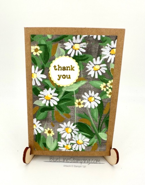 Simple Note Cards - Blue Line Stamping