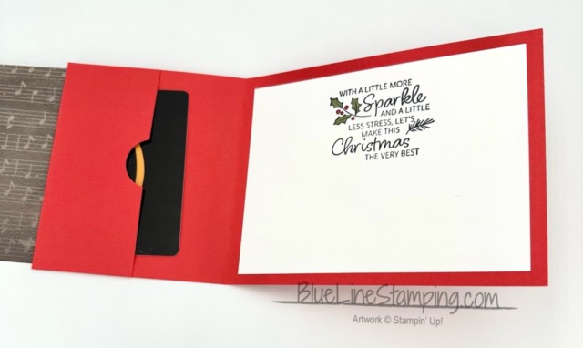 Full Sheet Gift Card - Blue Line Stamping