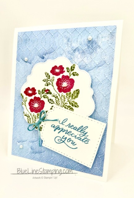 Simply Appreciated - Blue Line Stamping