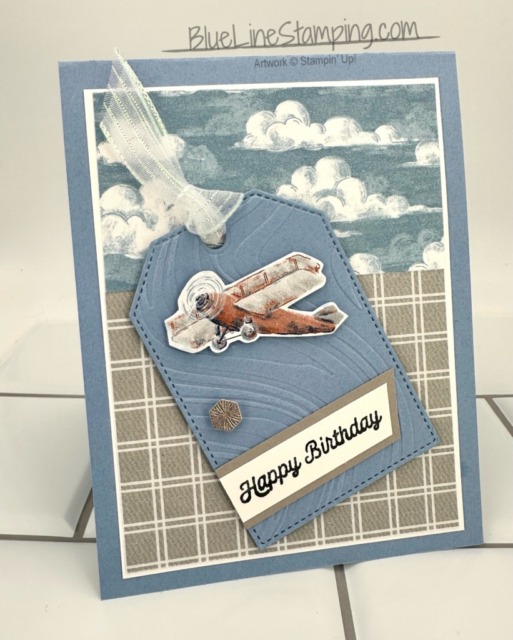 Flying Tag - Blue Line Stamping