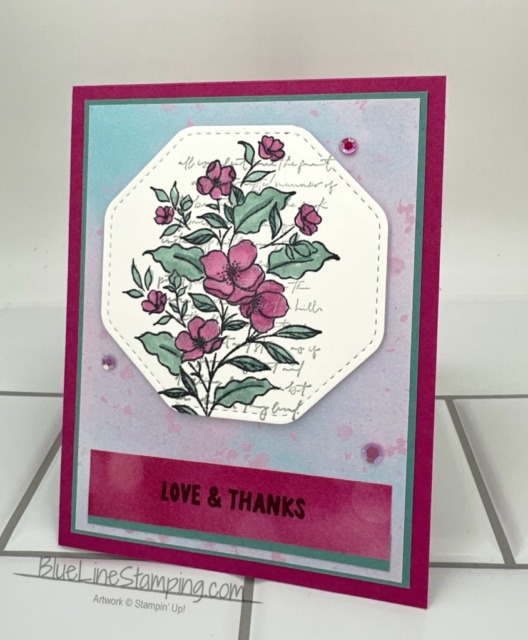 Love & Thanks - Blue Line Stamping
