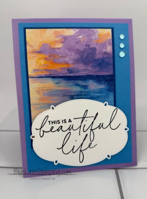 Beautiful Life - Blue Line Stamping